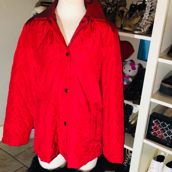 MaxMara | Jackets & Coats | Max Mara Red Quilted Vintage Jacket | Poshmark